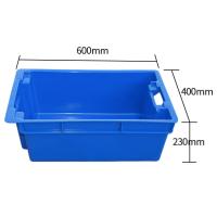 China Europe Plastic Nestable Stackable Crate 600x400mm HDPE Vegetable Basket for sale