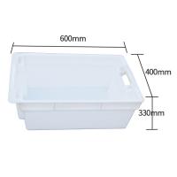China Europe Plastic Nestable Stackable Crate 600x400mm HDPE Vegetable Basket for sale