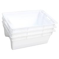 China Europe Plastic Nestable Stackable Crate 600x400mm HDPE Vegetable Basket for sale