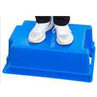 China Nestable HDPE Plastic Storage Boxes 600x400mm Durable Stackable Produce Crate with Handle for sale