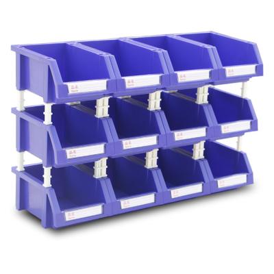 China Wholesale Storage Parts Box Warehouses Plastic Storage Racks Stackable Shelves Storage Boxes Manufacturer for sale
