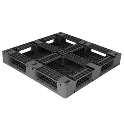 China Customized Size Large Container Foldable Pallet Logistic Storage Turnover Moving Crate With Lid Plastic Coaming Box for sale