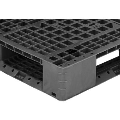 China Customized Size Large Container Foldable Pallet Logistic Storage Turnover Moving Crate With Lid Plastic Coaming Box for sale