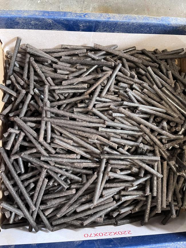 Pellets from Pellet machine