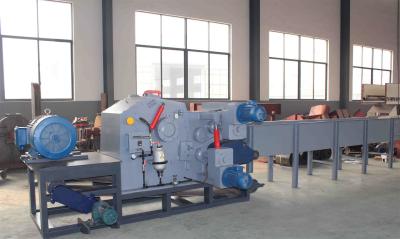 China Electrical Motor Drum Type Wood Chipper Hydraulic Feed Branch Crusher Machine for sale