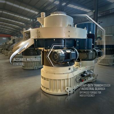 China Energy Efficient 90KW Wood Pellet Making Machine Inverter Control For Cost Effective Biomass Production for sale