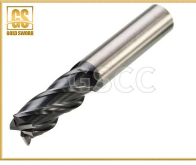 China Extremo desigual Mills Ceramic Milling Cutter del carburo del alto rendimiento de la hélice de 4 flautas en venta