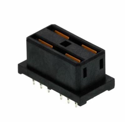 China 78214-1001 4 Connector Receptacle Female Blade Sockets Through Hole Black à venda