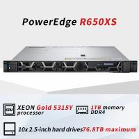China Used PowerEdge R650XS Server Rack Type Customized with Third Xeon Scalable Processors for sale