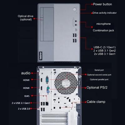 Cina Intel Desktop CPU G6400 2-Core 8GB RAM 256G 1T T100C Tower Server Computer per le esigenze in vendita