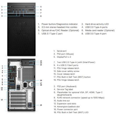 Cina 2024 T3630 Desktop Tower Workstation Host Intel Core Graphics per l'efficienza aziendale in vendita