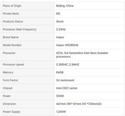 中国 Intel Xeon E5606 プロセッサ駆動 2U ラック データ サーバー NF5280M6 インスピアによるコンピューティング 販売のため