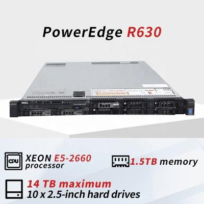China PowerEdge R630 Rack Server Originele Xeon CPU Gebruikt 3.0GHz Processor Hoofdfrequentie Te koop