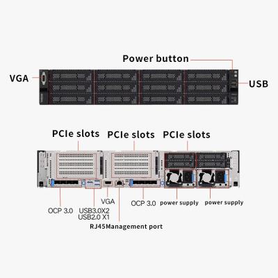 中国 レノボ SR650 V2 2U Xeon 4310 32GB 3*1.2T SAS データ処理ソリューションのためのラックサーバー 販売のため