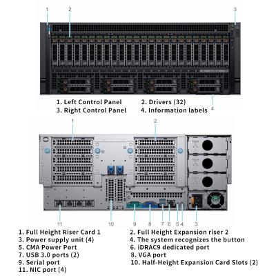 Cina Dell R940XA Xeon 2*4210R 32gb 2*1.2tb 10K H330 Server con processore di frequenza principale in vendita