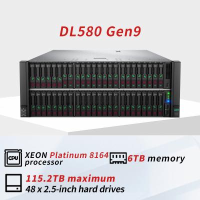 Cina Intel Xeon CPU Powered Proliant DL580 Gen9 4U Rack Server per prestazioni di storage in vendita