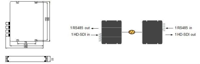 HD-SDI Digital Video Fiber 3G-SDI Optical Transceiver