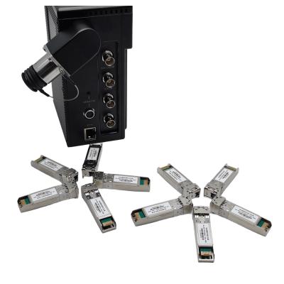 China Hot-pluggable SFP+ 12G Video SDI Optical Cable Module With LC Fiber Connector for sale