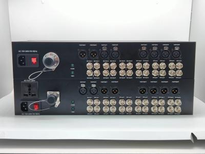 China 12-Channel 3G-SDI Fiber Optic Converter + 8CH XLR Balanced Audio, With SMPTE Fiber Connector to Transmit for sale