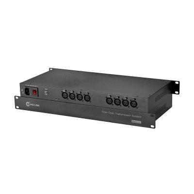 China 8 Channel Forward Broadcast Audio Fiber Extender with Analog XLR Transmission for sale