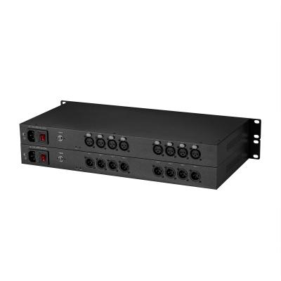China 8 Channel Forward Broadcast Audio Fiber Extender with Analog XLR Transmission for sale