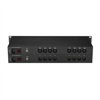 China 8 Channel Forward Broadcast Audio Fiber Extender with Analog XLR Transmission for sale