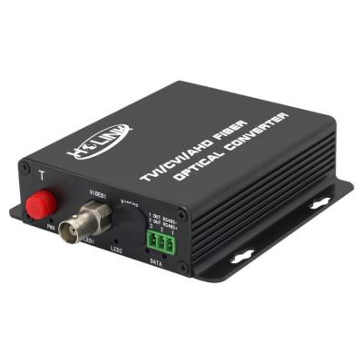 China 1 Channel HDTVI/TVI/AHD 1080P Optical Fiber Digital Video Transmitter and Receiver, hdcvi to Fiber Optic Converter for sale