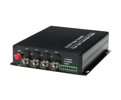 China 4 ch hd-sdi to fiber/4 channel hd-sdi over fiber optic Extender 3G/HD/SD-SDI for sale
