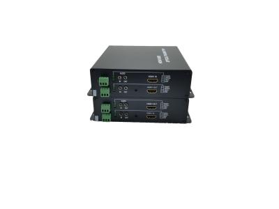 China 2 Kanäle HDMI zu Glasfaser Konverter, mit eingebettetem Audio + 1 x Rückkehr Rs232 Daten zu verkaufen