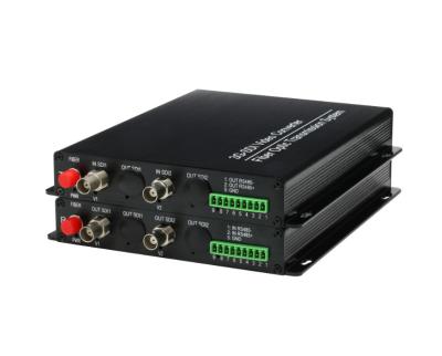 China 2 Channel 3g-Sdi Fiber Video Converter With RS485 , WDM Video Converter for sale