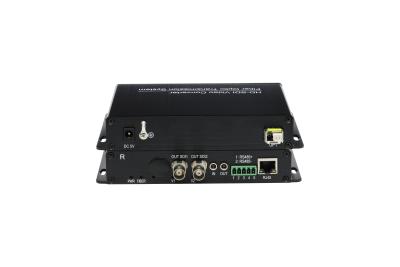 China 2 HD-SDI optical extender fiber video converter Standalone single fiber single mode fiber transceiver for sale