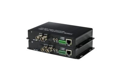 China AC Input Coupling 2channel  HD SDI To Fiber Converter Transmission Distance 20 / 40 / 80 km for sale
