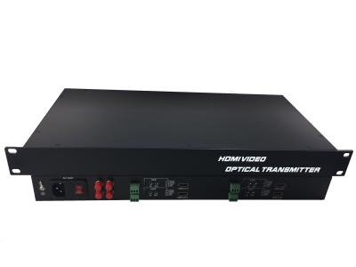 China Full HD 4 Channel lossless 1080P/60Hz HDMI with RS232 audio to Fiber Optic Transmitter Receiver 4 core for sale