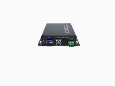 Cina 1 Manica HD di andata SDI al ricetrasmettitore a fibra ottica con audio incluso aggiunge 1 dato inverso RS485 di Ch in vendita