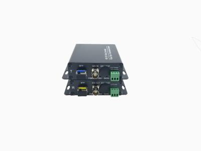China 1 het kanaal Voorwaartse HD SDI aan Vezel Optische Zendontvanger met Ingebedde audio voegt 1 Omgekeerd RS485 Gegeven van CH toe Te koop