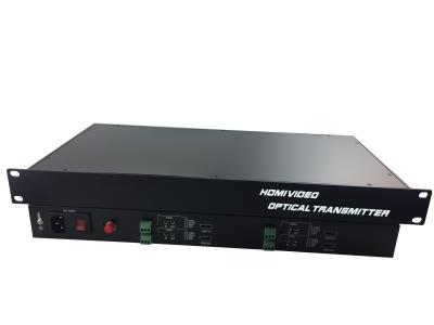 China prolongamento descompactado da fibra ótica de 4 canais até o conversor video de 1920*1200p 60hz HDMI sobre o único modo à venda