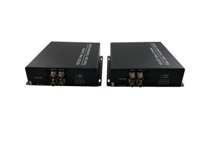 China 4 Channels HD-SDI to FC/ST/SC Fiber video converter,HDSDI to ST Singlemode Fiber Exender ,For Security SDI cameras only for sale