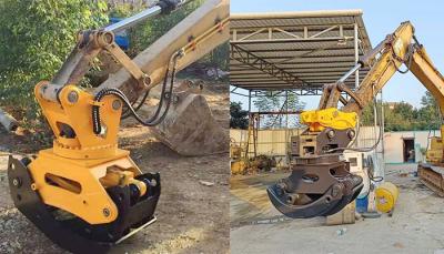 China OEM Services Provided 360 Degrees Rotation Hydraulic Grapple with 2 Cylinders for sale