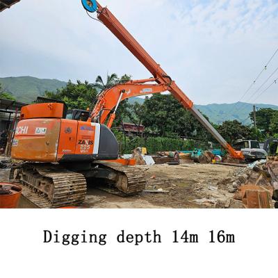 China 14M 16M Excavator Long Reach Telescopic Boom Telescopic Arm for Excavator Hydraulic Telescoping Excavator Excavator Teledipper for sale