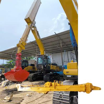 China Excavator Telescopic Arm with Clamshell Bucket 2cbm for sale