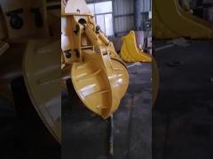 Graafmachine Grijp Grijpstaal Steen Grot Graafmachine Aanhangsels