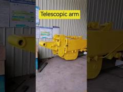 Escavatore Clamshell Braccio telescopico con denti per afferrare il terreno sabbioso