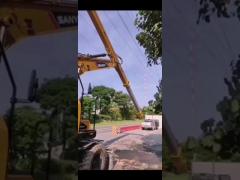 10m Excavator Telescopic Arm with Bucket for SANY SY155W Telescopic Arm for Excavator Teledipper