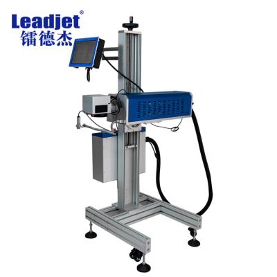 High Accuracy CO2 Laser Printing Machine Flying Type For PET Plastic Glass Lines