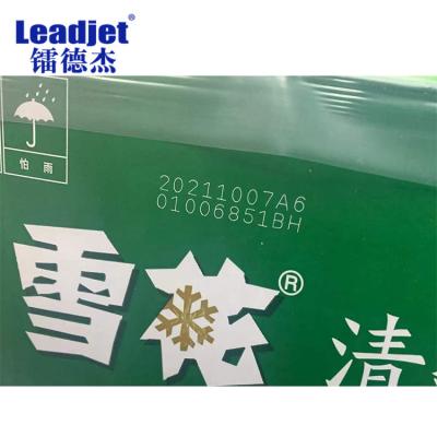 China Leadjet 40W Co2 Laser Coding Machine For PET Water Bottles CE ISO Certificate for sale