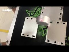 Air Cooled 20W 30W Fiber Laser Marking Printing Coding Machine For Metal PVC PE