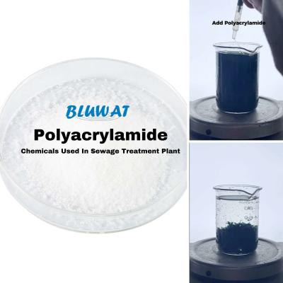 China Chemicals Polyacrylamide Polyelectrolyte Flocculants Sewage Treatment Plant 25million for sale