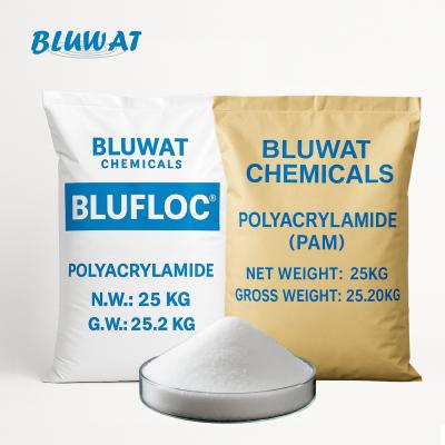 China Water Treatment Polyelectrolyte Copolymer Water Soluble Polyacrylamide Flocculant for sale
