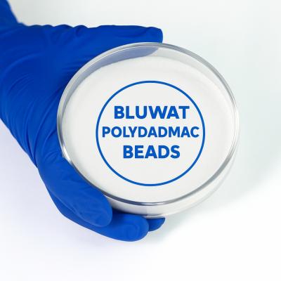 China Cationic Polymeric Flocculant Beads Polydadmac Pdadmac P-Dadmac Granular Bead-Type Q-Pdmdaac for Water Purifying Sludge Dewatering for sale