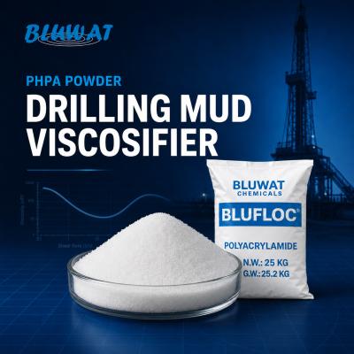 China PHPA Powder Viscosifier with 89% Min. Solid Content Anionic Copolymer for Water-Soluble Drilling Mud Additive for sale